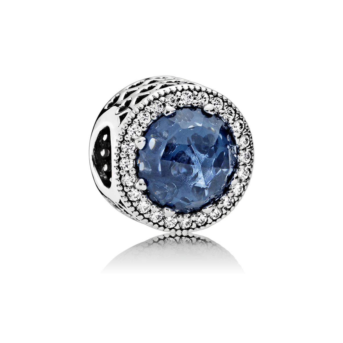 Sparkling Dark Blue Charm - PANDORA - Schneller Versand