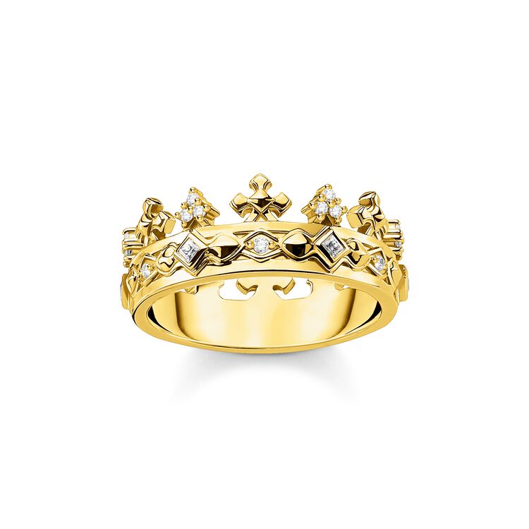 Ring Krone Gold von Thomas Sabo. Schönes Ringe von Hoher Qualität ...